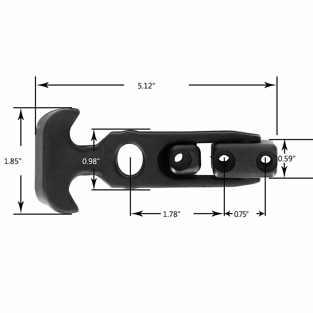 ADrivWell Flexible RubberT-Handle Hasp Draw Latches for Cooler, Golf Cart or Tool Box Pack of 2