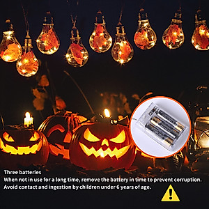 Christmas String Lights, Shample Holiday Theme Maple Leaf Light Bulb Waterproof Indoor Outdoor Hanging Lights Decorative Festival Lights for Home Party Patio Garden Wedding, 10 Bulbs, 10ft