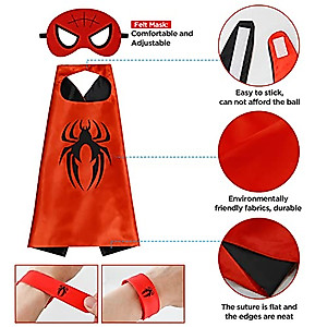 RioRand Superhero Capes for Kids Set Superhero Toys for Boys Girls Party Supplies Christmas Halloween Gifts