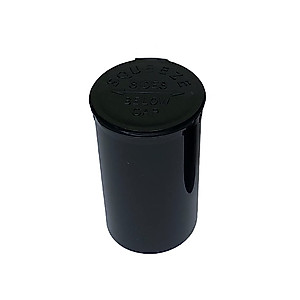 Evo Plastics 315 Black Vials - 13 DRAM Pop Tops - BPA Free Medical Grade Plastic - USA Made