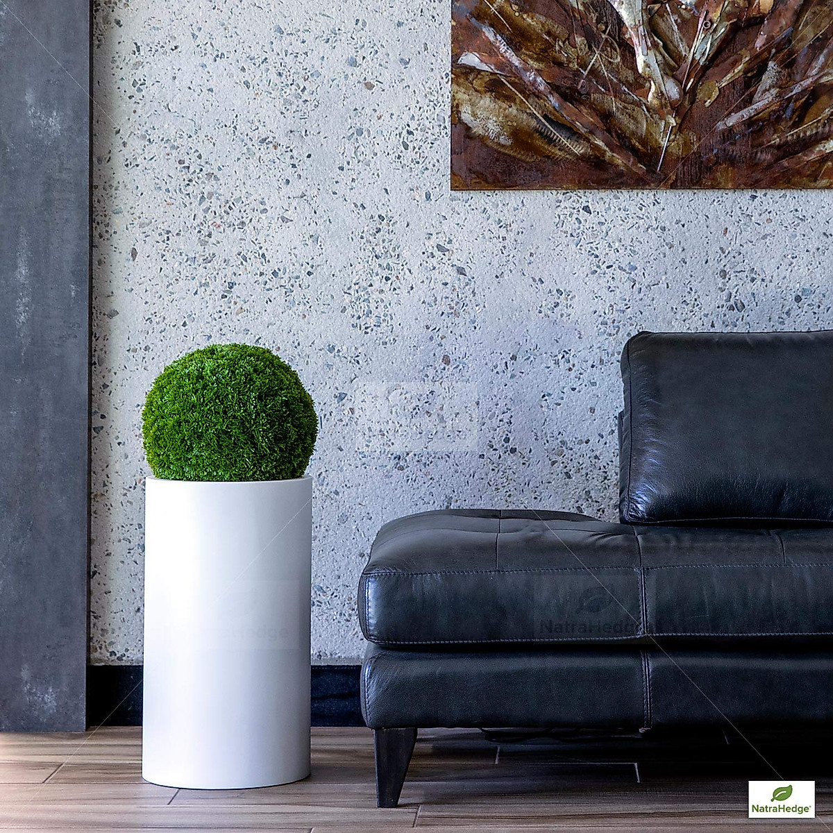 NatraHedge Artificial Topiary Ball Set - Faux Foliage Balls for Garden, Wedding, Home Décor, and Backyard (15" x 15", Juniper Cypress - 2 Pack)