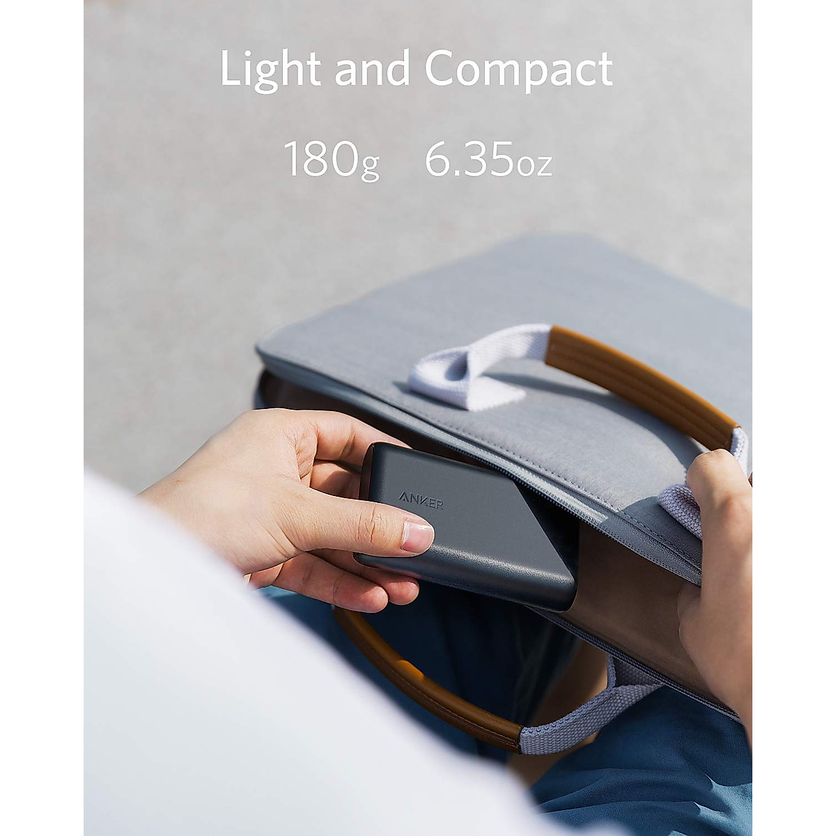 Anker USB-C to Lightning Cable, 310 USB-C to Lightning Cable (6ft), MFi Certified, Bio-Based Fast Charging Cable PowerCore 10000 Portable Charger, 10000mAh Power Bank (Black)