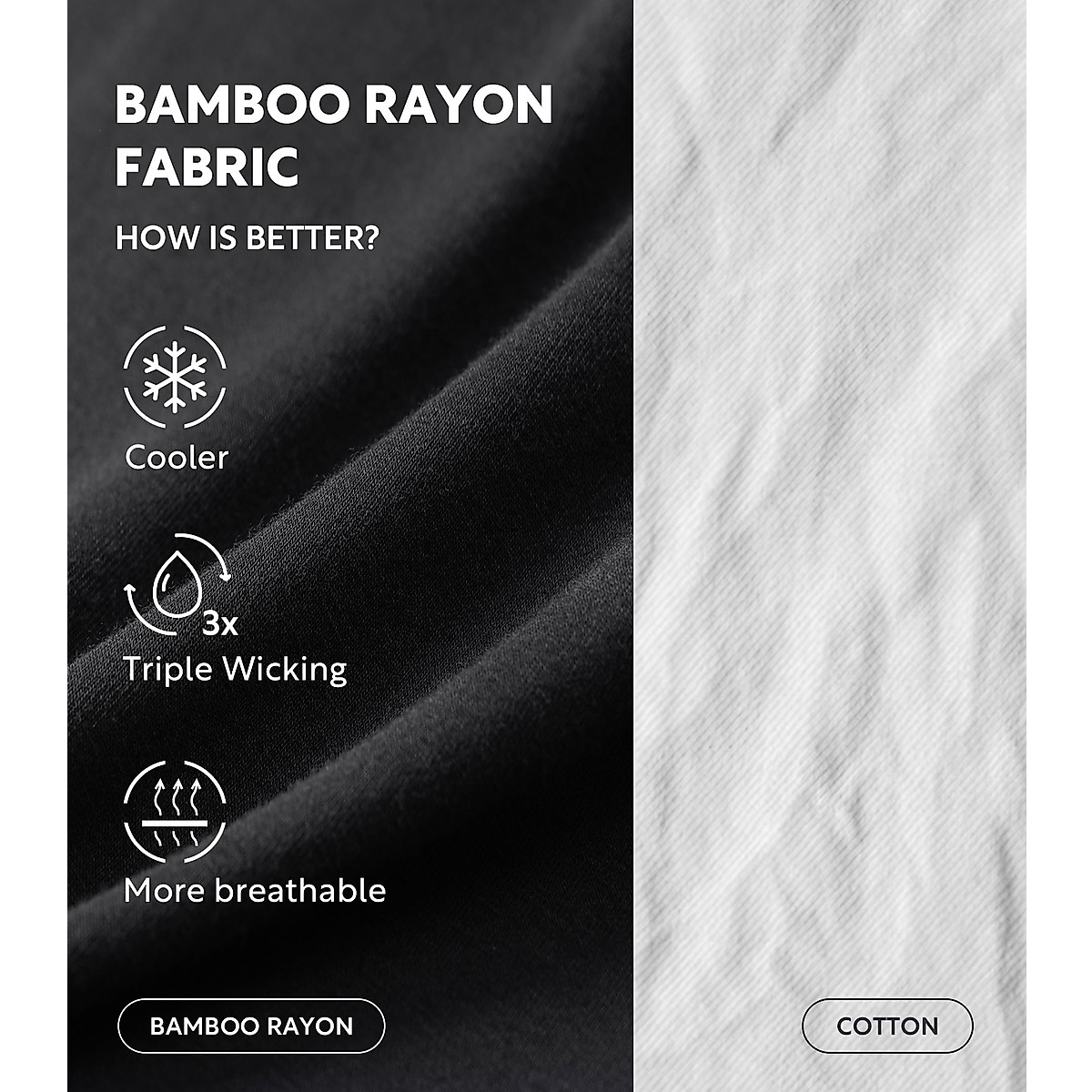 DAVID ARCHY Mens Pajama Shorts Bamboo Rayon Sleep Shorts Soft Comfy Breathable Lounge Pants with Pockets 2 Pack (M, Black/Navy Blue)