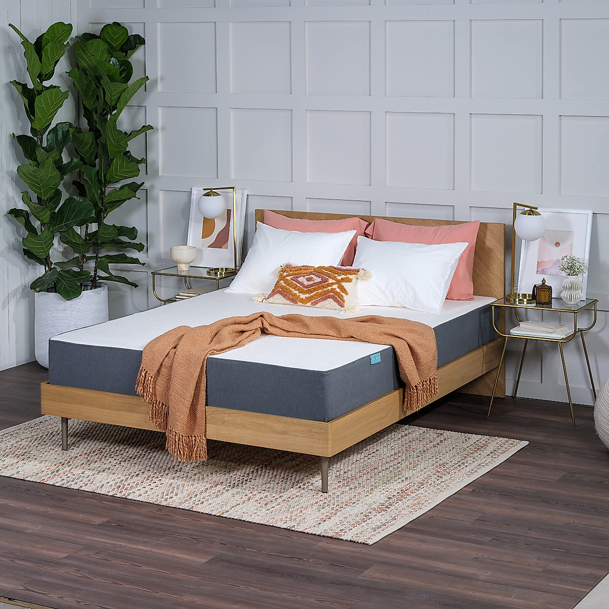 Sure2Sleep Monterey Cal King 10-inch Med Firm Mattress. Made in USA. Fiberglass Free. Breathable HyPUR-Gel Sleeps Cool. CertiPUR-US