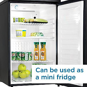 Danby DKC054A1BSLDB 5.4 Cu.Ft. Kegerator, Auto Defrost and Mechanical Thermostat, Keg Cooler with Scratch-Resistant Worktop and Reversible Door Hinge, Single Tap, Steel