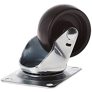 Shepherd Hardware 9394 3-Inch Polypropylene Wheel Swivel Plate Caster, 210-lb Load Capacity