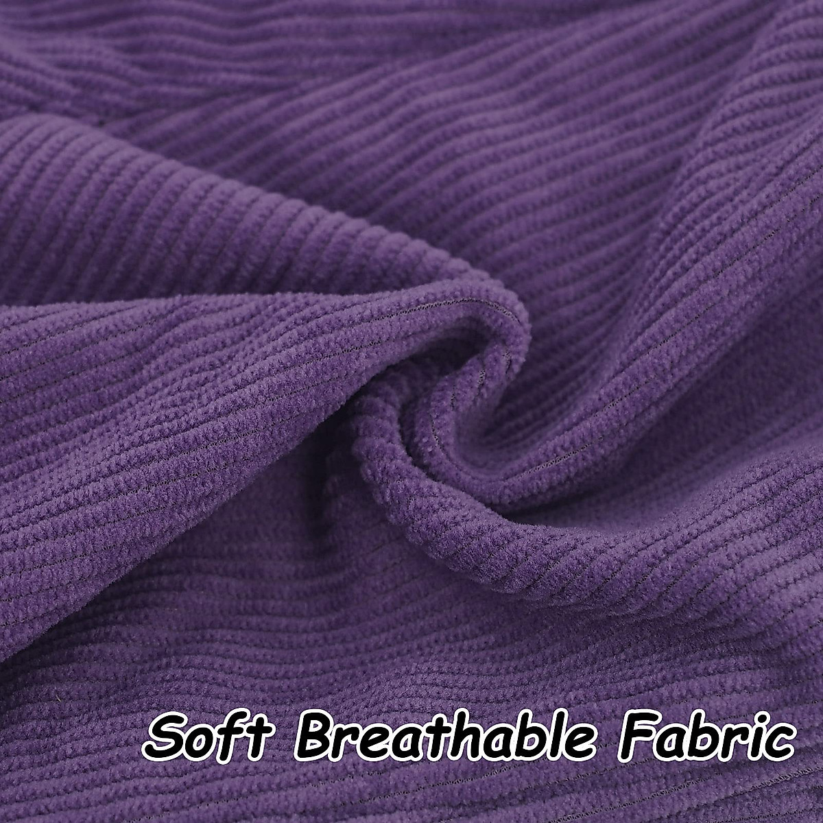 Kids Girls Harem Long Pants Bloomers Corduroy Trousers Loose Tracksuit Bottoms Purple, 4-5 Years