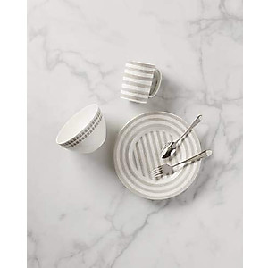 Kate Spade Charlotte Street North 4-Piece Set, 5.50 LB, Taupe/Grey