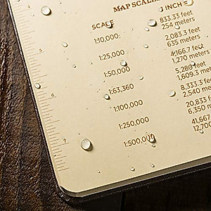 Rite in the Rain Weatherproof Hard Cover Notebook, Tan Cover, Universal Pattern (No. 970TF-LG), 8.75 x 6.75 x 0.625