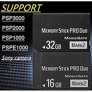 LILIWELL Original 32GB High Speed Memory Stick Pro Duo Mark2 32gb Cards PSP Game Camera Memory Card