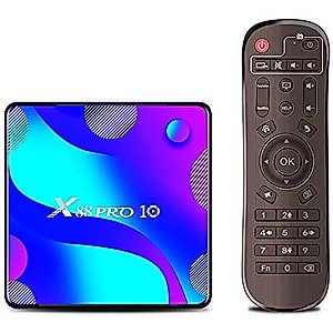 Android 11.0 TV Box X88 Pro 10 Quad Core 2GB RAM 16GB ROM BT4.2 Dual WiFi 2.4G/5.8GHZ YouTube 4K 3D USB 3.0 Smart Home Set Top Box