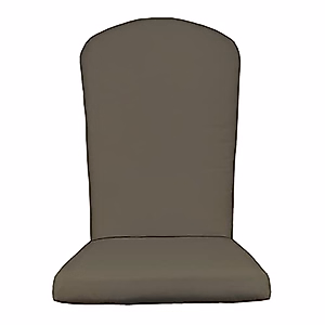 RSH Décor Outdoor Single Tempotest Foam Adirondack Chair Cushion Weather Resistant, (Classic Charcoal Grey)