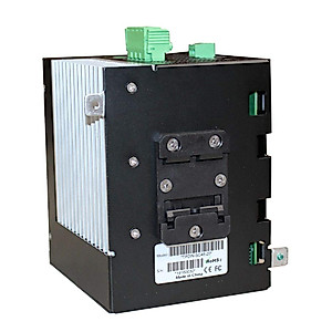 TPDIN-SC48-20 - 48V 20A MPPT Solar Controller w/ 7 Port GigE Passive PoE Switch/Remote Monitor, 24V/48V PoE, 35W/Port, 2.25A Aux Port, Manageable, Industrial Strength