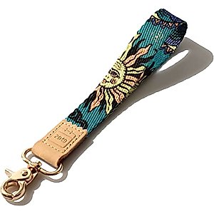 DQL wrist key lanyard, Bohemian key chain wristlet hand lanyard key wrist strap, keychain short key lanyard, car key holder for women(Cute)