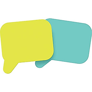 Post-It 7350Blb Super Sticky Die Cut Notes, 2/Pk, Blue/Yellow