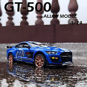 JACKIEKIM 1:24 Alloy Pull Back Car Diecast Model Truck for Forte Mustang,Collection, Mini Simulation Vehicles Toys for Kids,Boyfriend,Young Peoples Gift（Black）