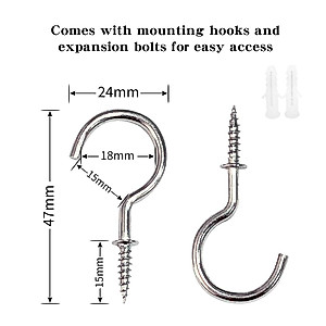 BEL AVENIR Curtain Ropes Tiebacks Tie-Backs, Curtain Handmade Holdbacks with 2 Metal Screw Hooks (Beige, 2pack)
