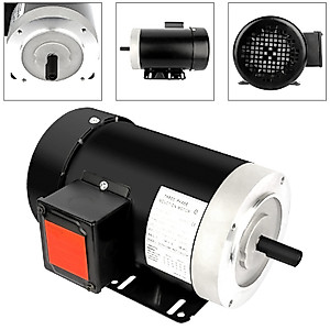 3HP Electric Motor 3450RPM General Purpose Three Phase Motor 230V/460V CW/CCW TEFC 2Pole 60HZ