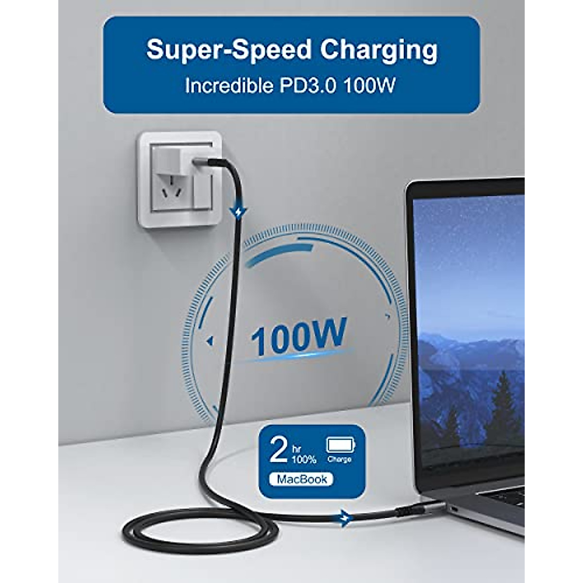 Selore&S-Global USB 4 Cable 6Ft/1.8M, 40Gbps USB C Cable,USB C Monitor Cable for Single 8K/Dual 4K, 100W USB C Charging Cable Compatible for USB 3/4 for Laptop,MacBook,Docking Station.etc