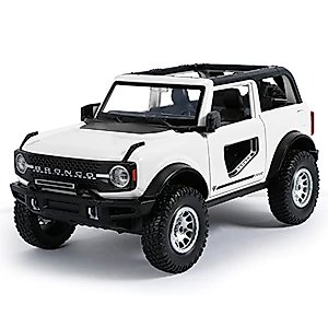ARMSKY Toy Trucks 1:24 Scale Metal Model Die-cast Hobby Toy Cars Gifts for Boys Girls and Adults Bronco Car Lovers Collection, White