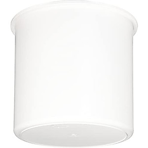 Carlisle FoodService Products Coldmaster Plastic Ice Cream Server and Lid, 3 Gallon, White