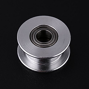 Timing Belt Pulley,5pcs 6 Different Sizes 2GT 6mm Wide Belt Timing Pulley 20T 5mm Bore 3D Printer Accessary (W6mm, 20T, Bore 5, Toothless)