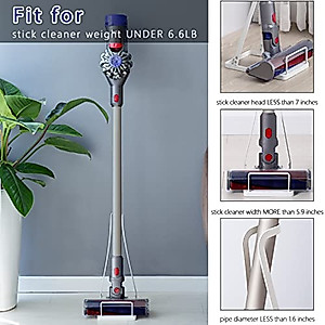 STAIC Vacuum Stand for Dyson V6 V7 V8 V10 V11 Stick Cleaner Steel Holder for Handheld Electric Broom Organization Storage Ideal Gift -White