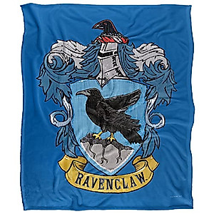Harry Potter Ravenclaw Rough Crest Officially Licensed Silky Touch Super Soft Throw Blanket 50" x 60"