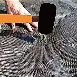 Ashman 200 Pack Galvanized Garden Stakes Landscape Staples and Fence Stake Sod Staples - Heavy Duty & Anti Rust Zinc Coated.