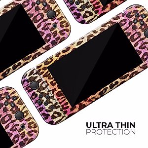 Design Skinz - Compatible with Nintendo Switch OLED Console Bundle - Skin Decal Protective Scratch-Resistant Removable Vinyl Wrap Cover - Vibrant Striped Cheetah Animal Print