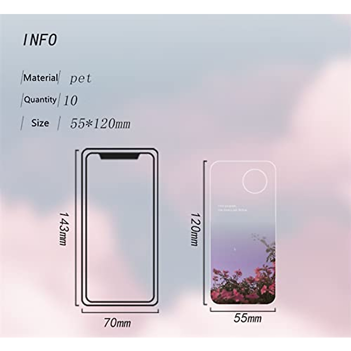 ROUKANNGE 10pcs Forest Theme Bookmarks, Transparent Gradient Color Bookmarks, Suitable for Women, Students, Teachers, Reading Lovers and Writers. This is a Simple and Beautiful Perfect Gift