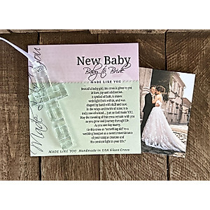The Grandparent Gift Baby to Bride Glass Cross Keepsake Gift for Girl, Clear