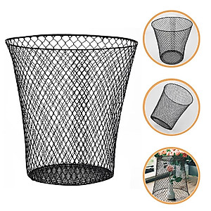 ABOOFAN Storage Basket Multi Functional Hollow Basket Plant Protective Office Wastepaper Trash Can Bathroom Bedroom Kitchen Living Room