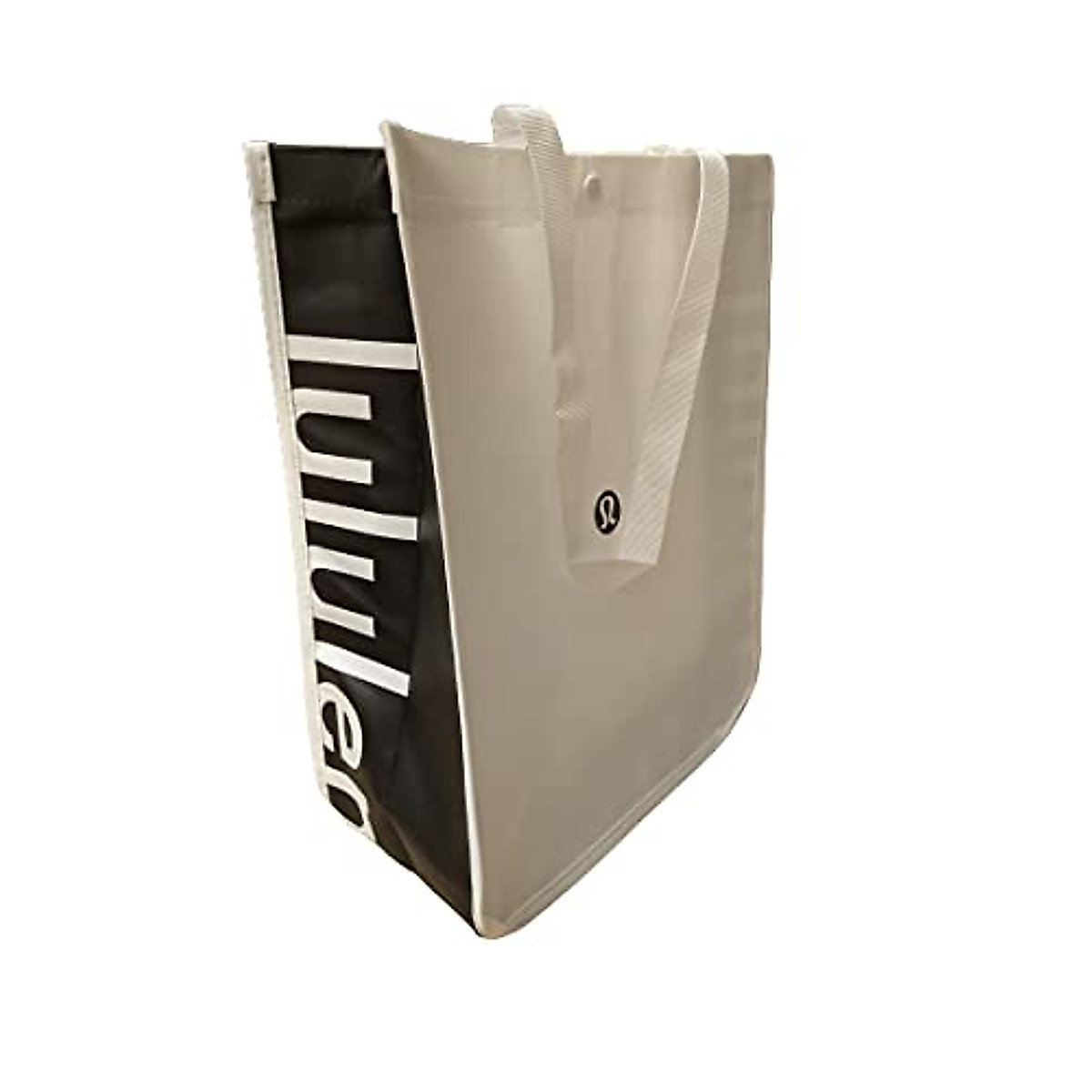 Lululemon White with Graphic Print Large Reusable Tote