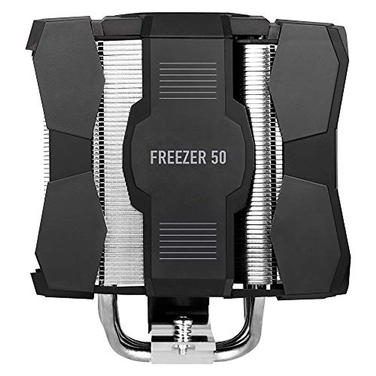 ARCTIC Freezer 50 (incl. A-RGB Controller) - Multi Compatible Dual Tower CPU Fan with A-RGB, CPU Air Cooler for AMD and Intel, Two Pressure-Optimised Fans, 6 Heatpipes, Incl. MX-4 Thermal Paste