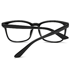 aisswzber Square Non-Prescription Glasses Clear Lens Eyeglasses