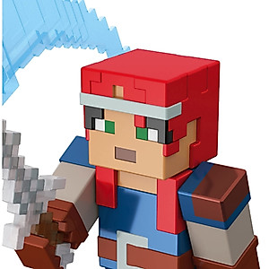 Mattel Minecraft Dungeons 3.25-in Valorie Collectible Battle Figure and Accessories, Based on Video Game, Imaginative Story Play Gift for Boys and Girls Age 6 and Older