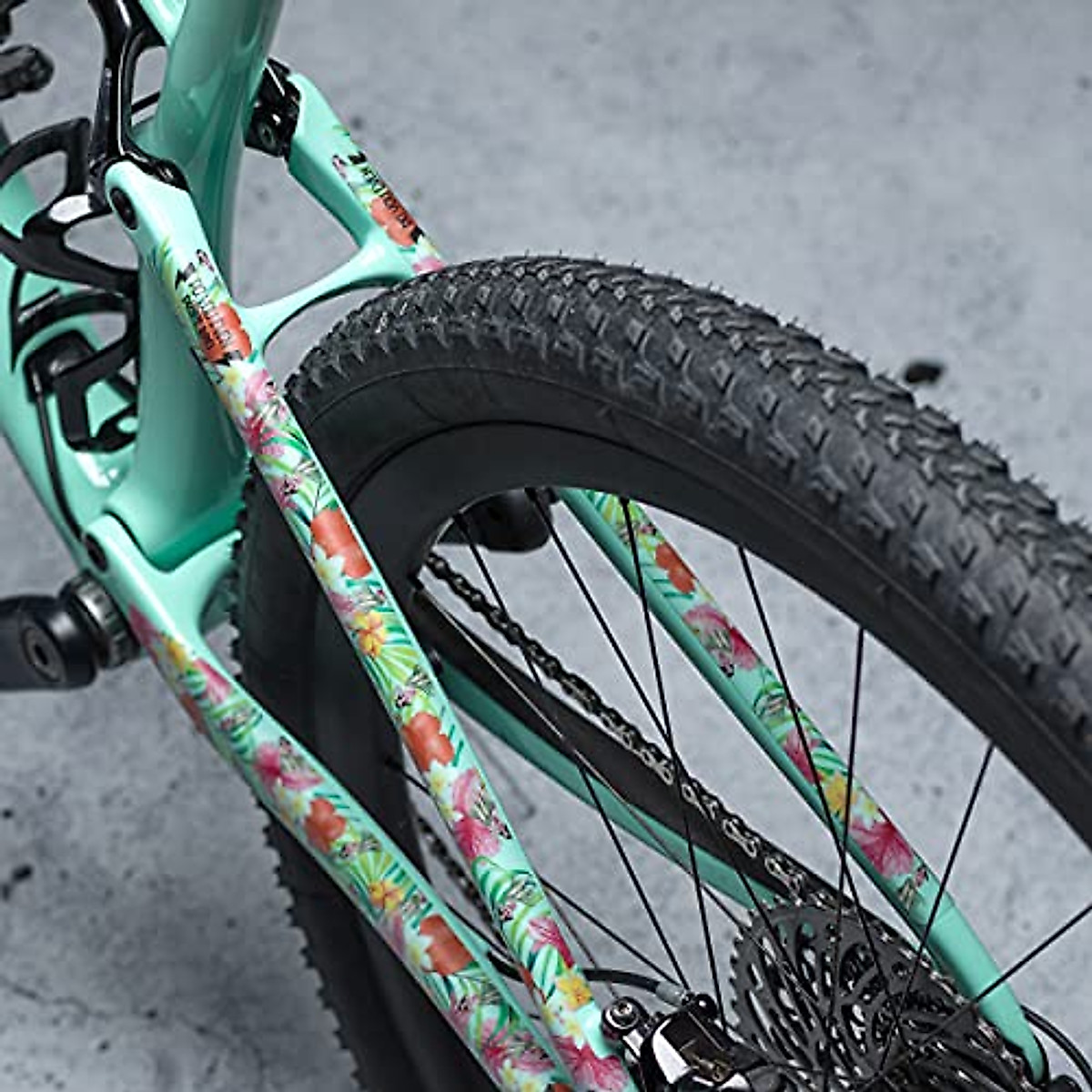 DYEDBRO - MTB Frame Protector - Fluor (Gloss / White)