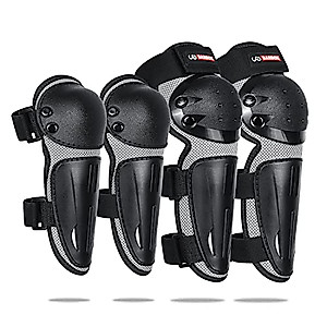 BARBOK Kids Dirt Bike Knee Pads Elbow Pads Youth Safety Anti-Collision Protective Gear for ATV Cycling Rollerblading Motorcycle Skateboard Scooter