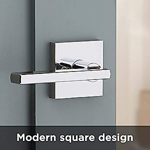 Kwikset 91570-002 Halifax Slim Square Half-Dummy Lever in Polished Chrome