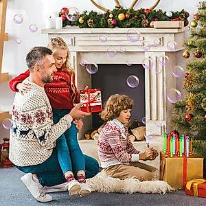 60 Pack Christmas Bubble Wands, Mini Bubble Toys for Christmas Party Favors, Novelty Supplies, Christmas Toys for Girls Boys Kids Classroom Rewards Sock Fillers Gifts