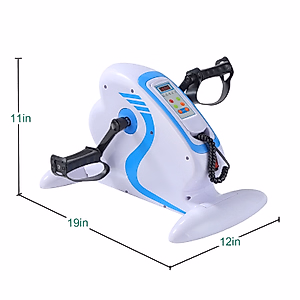 DQGM Motorized Pedal Exercise Bike, Mini Electric Pedal Rehabilitation Machine for Elderly Leg and arm Rehabilitation, Suitable for Office or Home use.