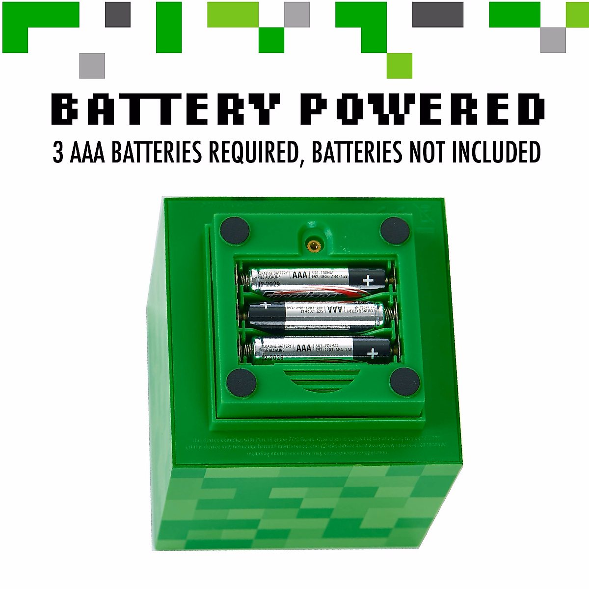 Paladone Minecraft Creeper Desk Light with Official Creeper Sounds, Handheld Night Light for Kids Room or Gamer Décor - Licensed Minecraft Gifts