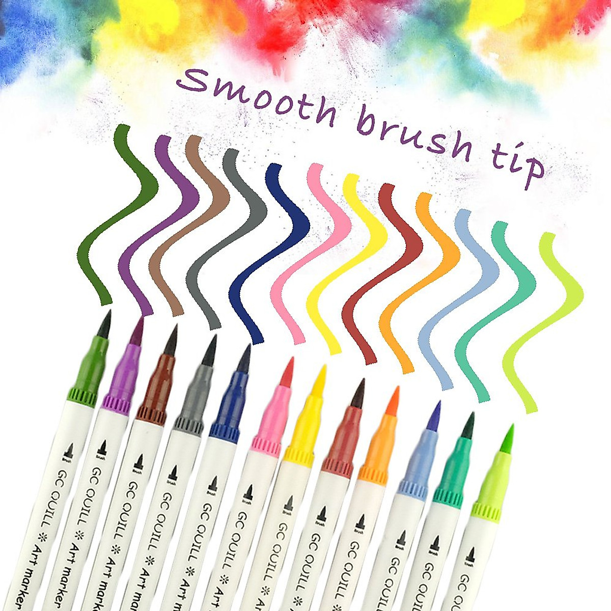 GC 100 Dual Tip Brush Pen Set for Vibrant Coloring