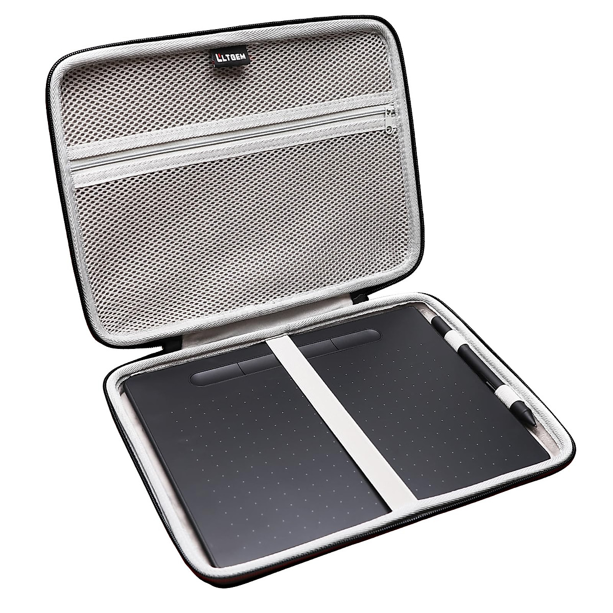 LTGEM Tablet Case for Wacom Intuos Medium Bluetooth Graphics Drawing Tablet fits Model # CTL6100 - Hard Protective Cases for Travel and Home Storage