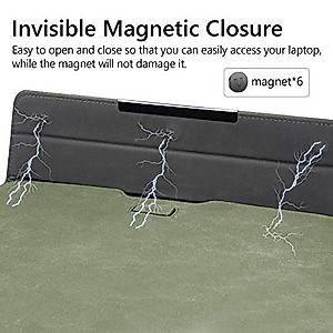 TOWOOZ MacBook Air M2 Sleeve Waterproof Thin Laptop Sleeve Case Compatible with 2022 M2 Chip MacBook Air 13.6 Inch A2681 / MacBook Air 13-13.6 Inch/MacBook Pro 13-14 Inch, with Accessory Pouch