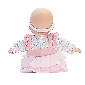 Madame Alexander 14-Inch Baby Cuddles Doll with Bottle, Pink Floral, Light Skin Tone