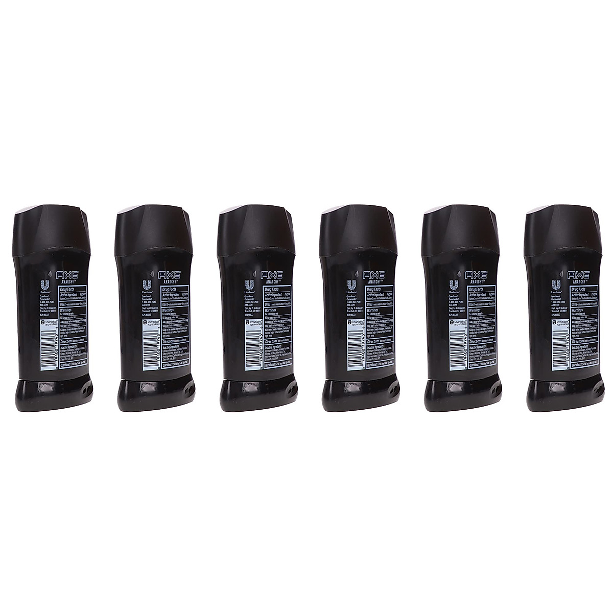 Axe Dry Anti-Perspirant Invisible Solid, Anarchy 2.70 oz (Pack of 6)