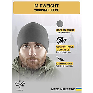 2SBR 2SABERS Fleece Winter Warm Watch Cap - Mens - Army Military Tactical Skull Beanie Hat