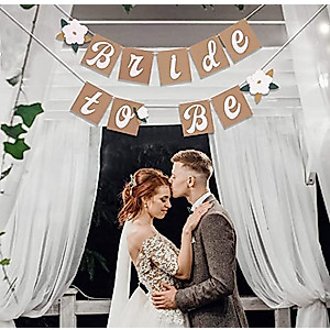 Bride to Be Banner - Magnolia Floral Bride to Be Banner, Bridal Shower Decorations, Miss to Mrs Banner, Bachelorette, Engagement and Wedding Party Decorations